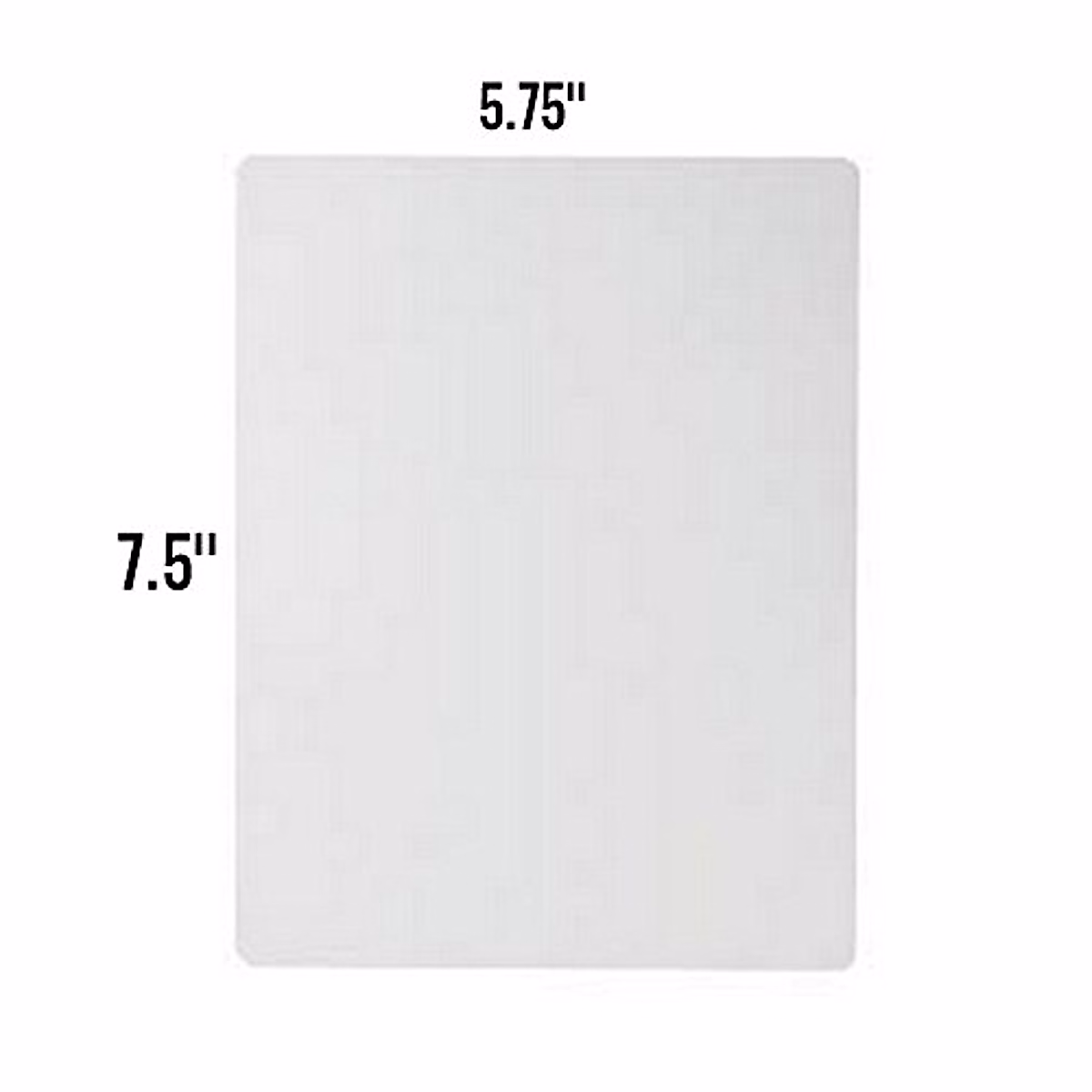 4 ALAZCO Clear Flexible Cutting Board 5.75'' x 7.5'' Small For Bar Counter-Top Chopping Mats For Fruits & Vegetables Appetizer Garnish Prep - CLEAR