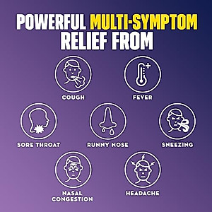 Mucinex Nightshift Sinus, Cold And Flu Cough Medicine For Adults, Powerful Nighttime Sinus Medicine For Sinus Relief, Sore Throat Relief, Cough Suppressant & Nasal Decongestant For Adults, 6 Fl Oz