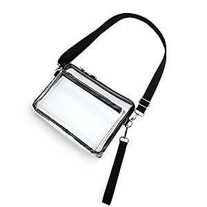 Mildbeer Clear Purses for Women Stadium, Small Clear Purse Stadium Approved with Removable Straps for Concert Festivals and Work