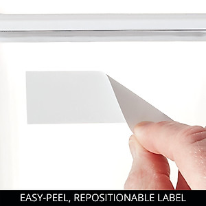 iDesign Recycled Plastic 18.2-Cup Stackable Kitchen and Pantry Storage Canister, Clear/White