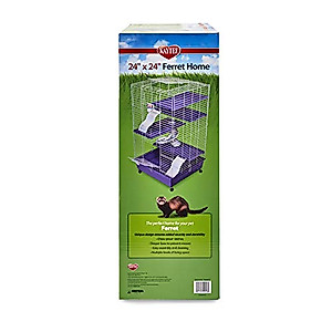 Kaytee My First Home Multi-Level Habitat with Casters for Pet Ferrets