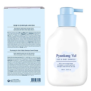 Pyunkang Yul Kids & Baby Shampoo with Ceramide, Camellia seeds, Cica, Honeysuckle flower, Hydrating, Nourishing, Scalp Cleansing, Fragrance Free, EWG verified 19.9 Fl.Oz.