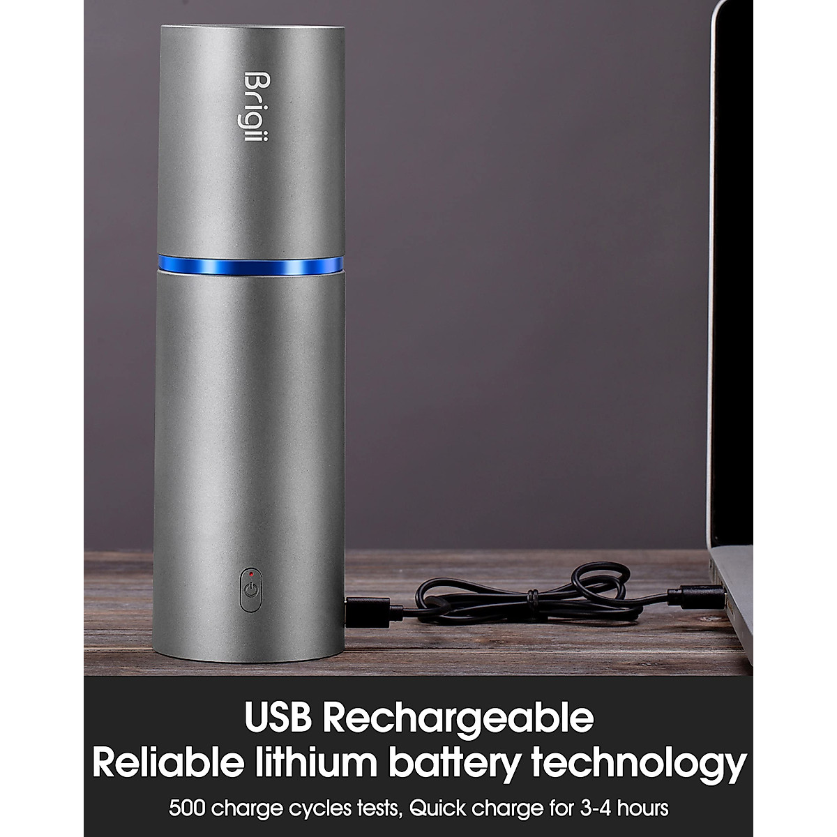 Brigii Mini Vacuum, Air Duster and Hand Pump 3 in 1, Cordless Handheld Vacuum, USB Rechargeable, Easy to Clean Desktop, Keyboard, Drawer, Car Interior and Other Crevices, Small Spaces -Y120 Pro