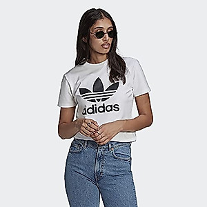 adidas Originals,womens,Trefoil Tee,White,Small