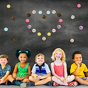 1000 Pieces Confetti Positive Sayings Stickers Colorful Positive Quote Stickers Removable Confetti Stickers Self Adhesive Roll Stickers for Classroom Bulletin Board