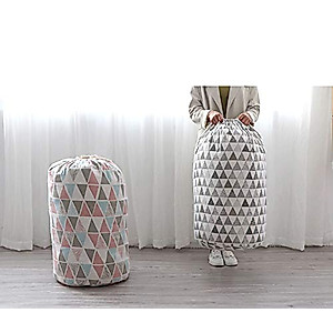 Axgo Quilt Storage Pouch, 1 Pack Foldable Bundle Dust-Proof Organizers Bags, Black&White Grid