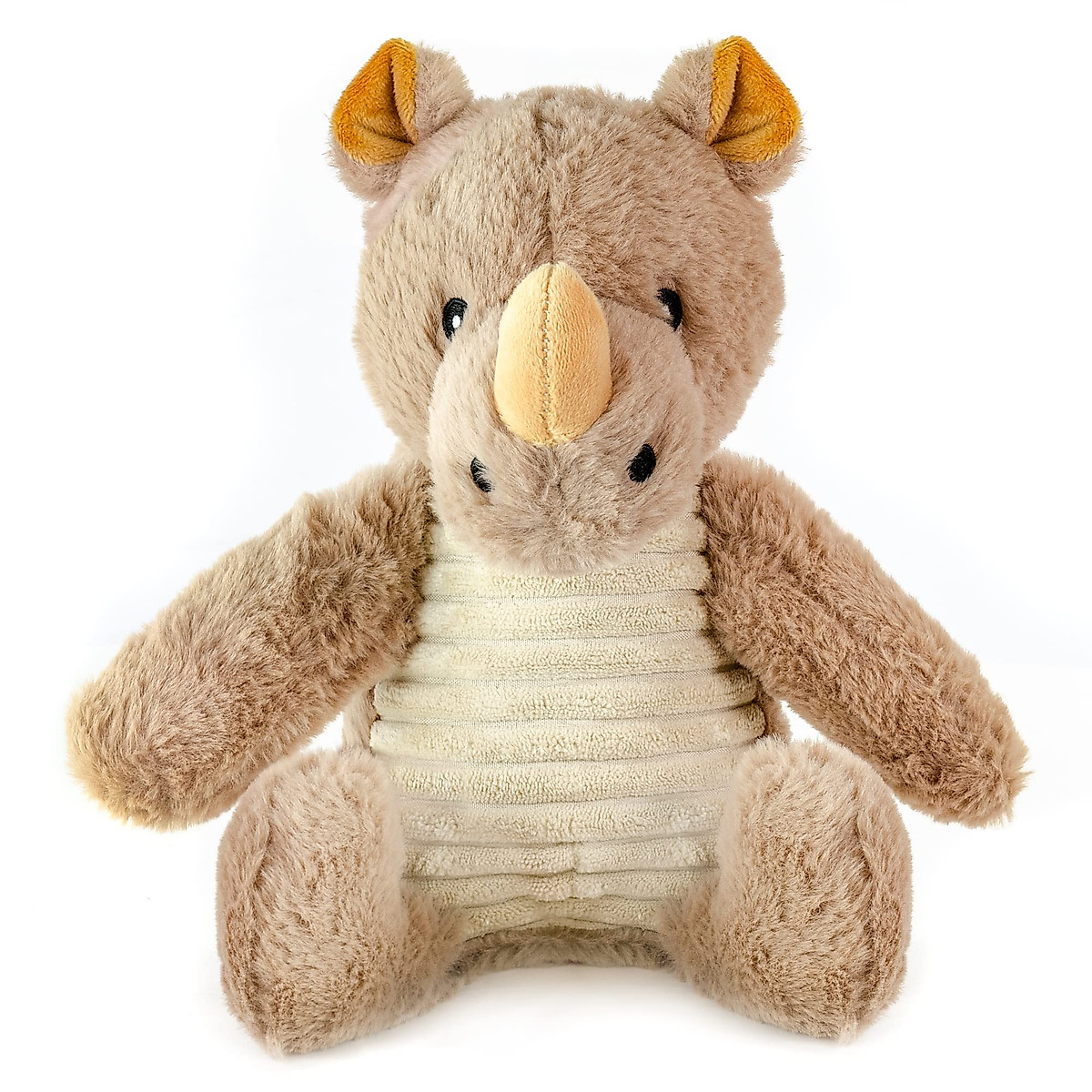 Giftable World Safari Pet Plush Toy with Squeaker (Bear, Rhino, Elephant)