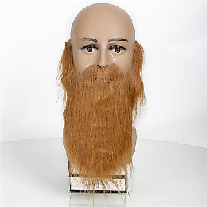 LERORO ® Funny Costume Party Male Man Halloween Beard Facial Hair Disguise Game Black Mustache Party Supplies（Brown）