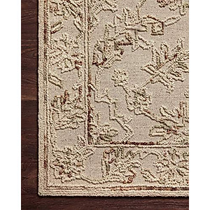 Loloi II Halle Collection HAE-02 Natural/SAGE, Traditional 7'-9" x 9'-9" Area Rug
