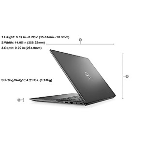 Dell Vostro 16 Inch FHD Business Laptop, 12th Gen Intel Core i7-1260P, Windows 11 Pro, 32GB RAM, 1TB SSD, HDMI, Type-C, Intel Iris Xe Graphics, Backlit Keyboard, Long Battery Life, Titan Gray