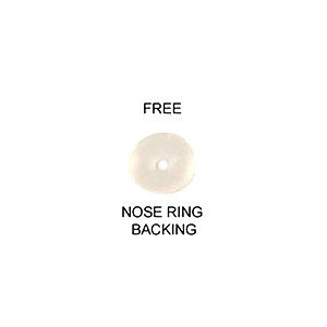 Gold-Tone 316L Surgical Steel L Shape Nose Stud Ring Heart Infinity Nose Hugger 20G