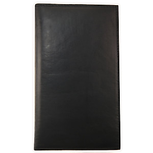AG Wallets Women/Men Long Leather Credit Card Organizer Wallet Black