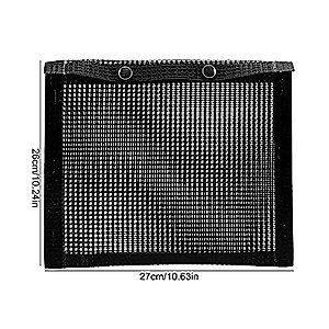 Non-Stick BBQ Grill Mesh Bag, Heat-Resistant Mesh Grilling Bag, Outdoor Picnic Tool(L)