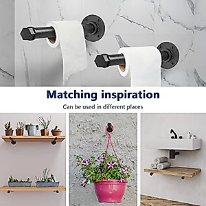 Omsaca 4 Pcs 12 Inch Industrial Pipe Clothes Racks, Floating Shelf Bracket, Wall Mount Closet Rod For Hanging Clothes, Small Garment Rack For Indoor And Boutique Store Clothing Display-Pipe Cap