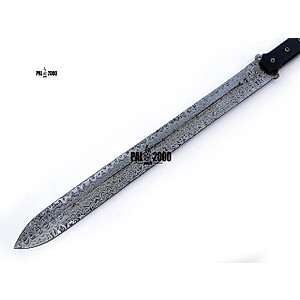 Full Tang Knives - Custom Handmade 26 Inch knife - Hand Forged Damascus steel Knife - Knife With Sheath, Ssmr-9981