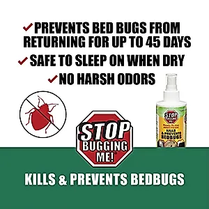 Stop Bugging Me! All-Natural Bed Bug Killer and Repellent Non-Aerosol Trigger Spray- EcoClear Products (16oz)