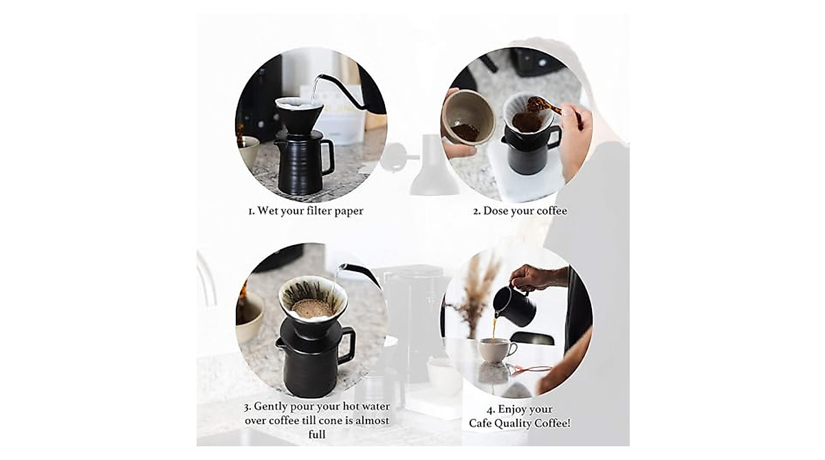 SOTECH Pour Over Coffee Maker Set - Perfect Gift for Coffee Lovers