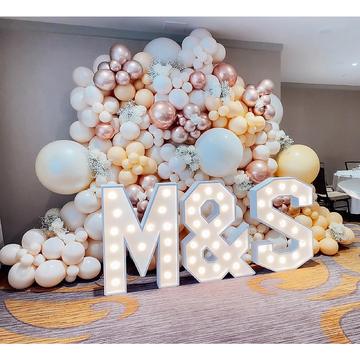 YUNGSUN Balloon Garland Arch Kit, 200Pcs Retro Boho Neutral Nude Cream Peach Champagne Latex Balloons for Coquette Bridal Baby Shower Birthday Gender Reveal Party Decorations