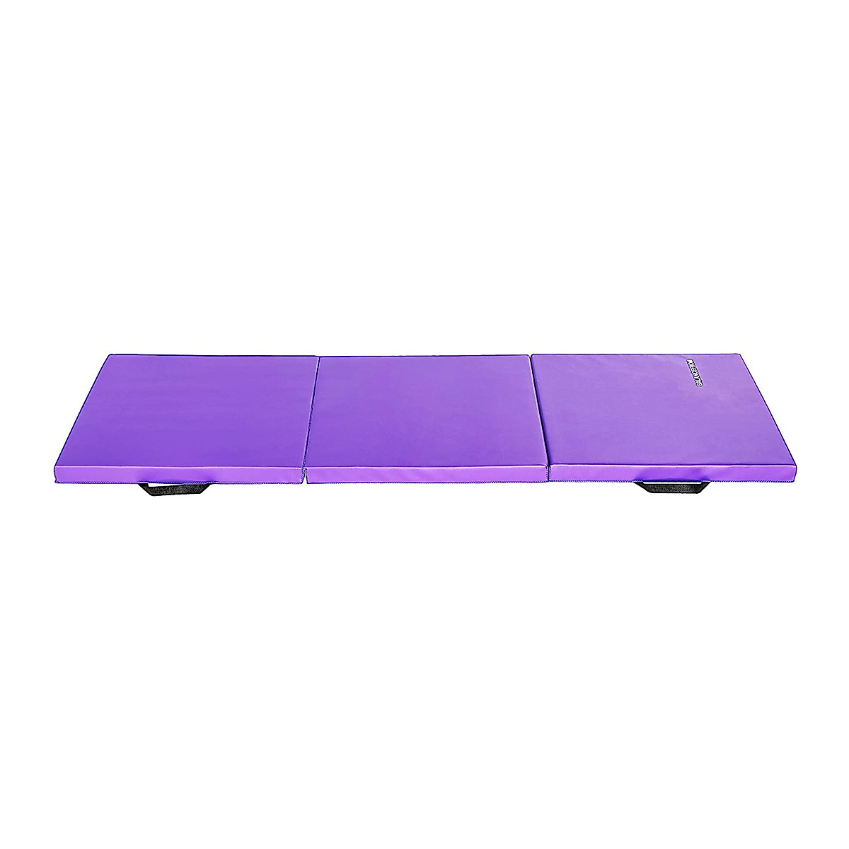 BalanceFrom Folding Gymnastics Mat Home Gym Floor Tumbling Equipment, Purple