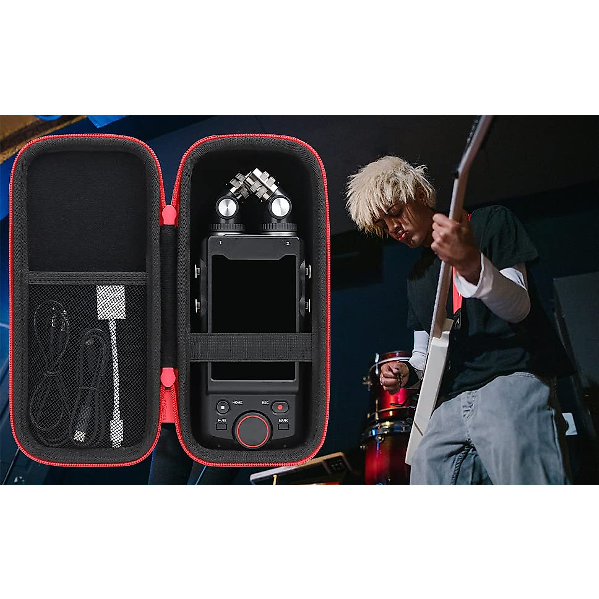 co2CREA Hard Case compatible with Tascam Portacapture X8 High Resolution Adaptive Multi-Track Recorder