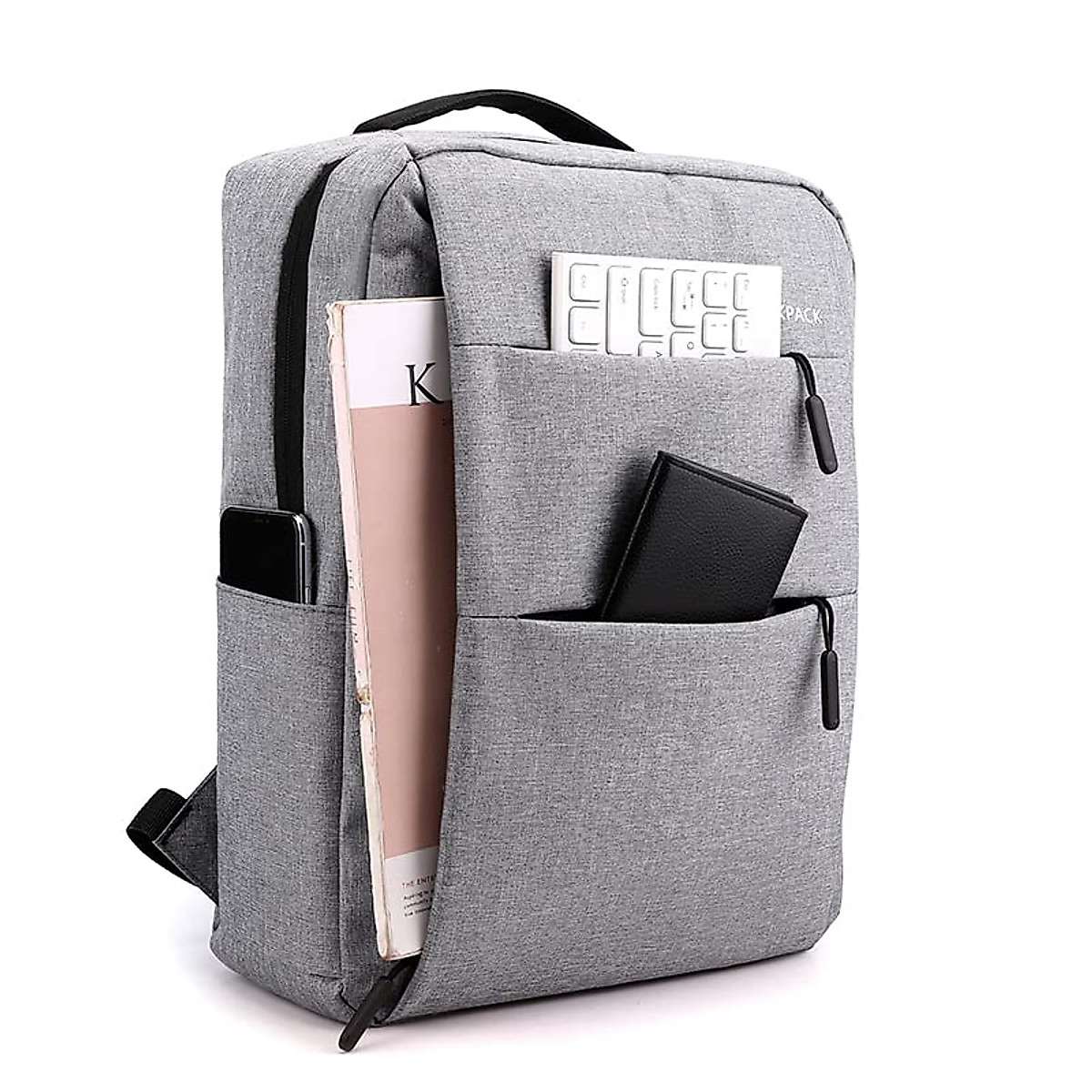 SMART, USB Charging Port in laptop backpack,Water-Repellent Design Fits 15.6-inch Laptop (GREY) 1333