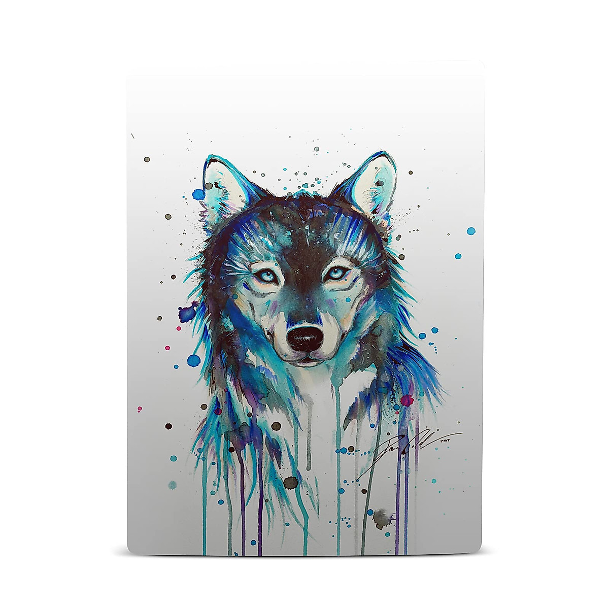 Head Case Designs Officially Licensed Pixie Cold Ice Wolf Art Mix Vinyl Faceplate Sticker Gaming Skin Case Cover Compatible with Sony Playstation 5 PS5 Digital Edition Console