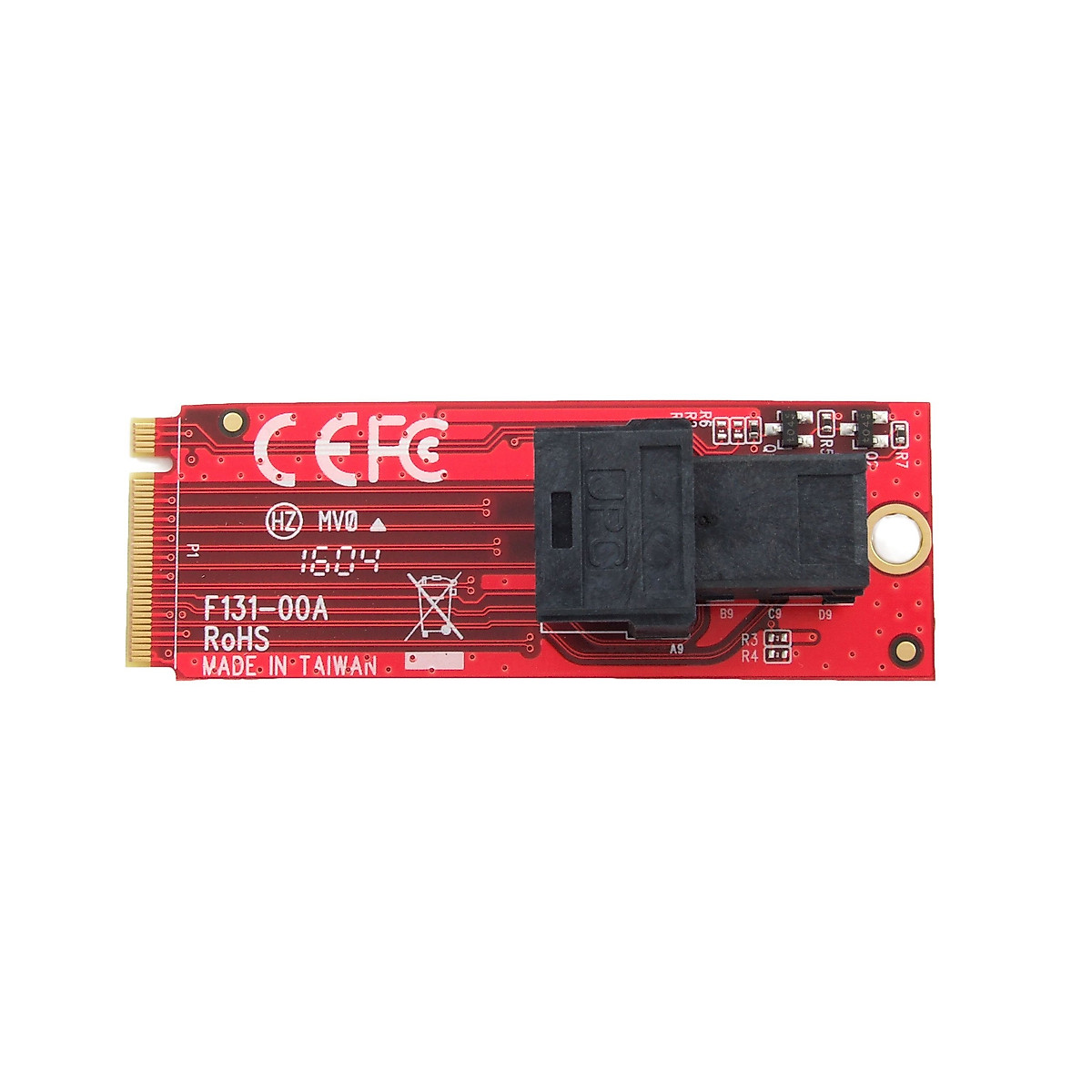 Ableconn M2-U2-131 M.2 Module with SFF-8643 Mini-SAS HD 36Pin Connector for U.2 (SFF-8639) PCIe-NVMe SSD - Support Intel 750 2.5-inch U.2 SFF SSD