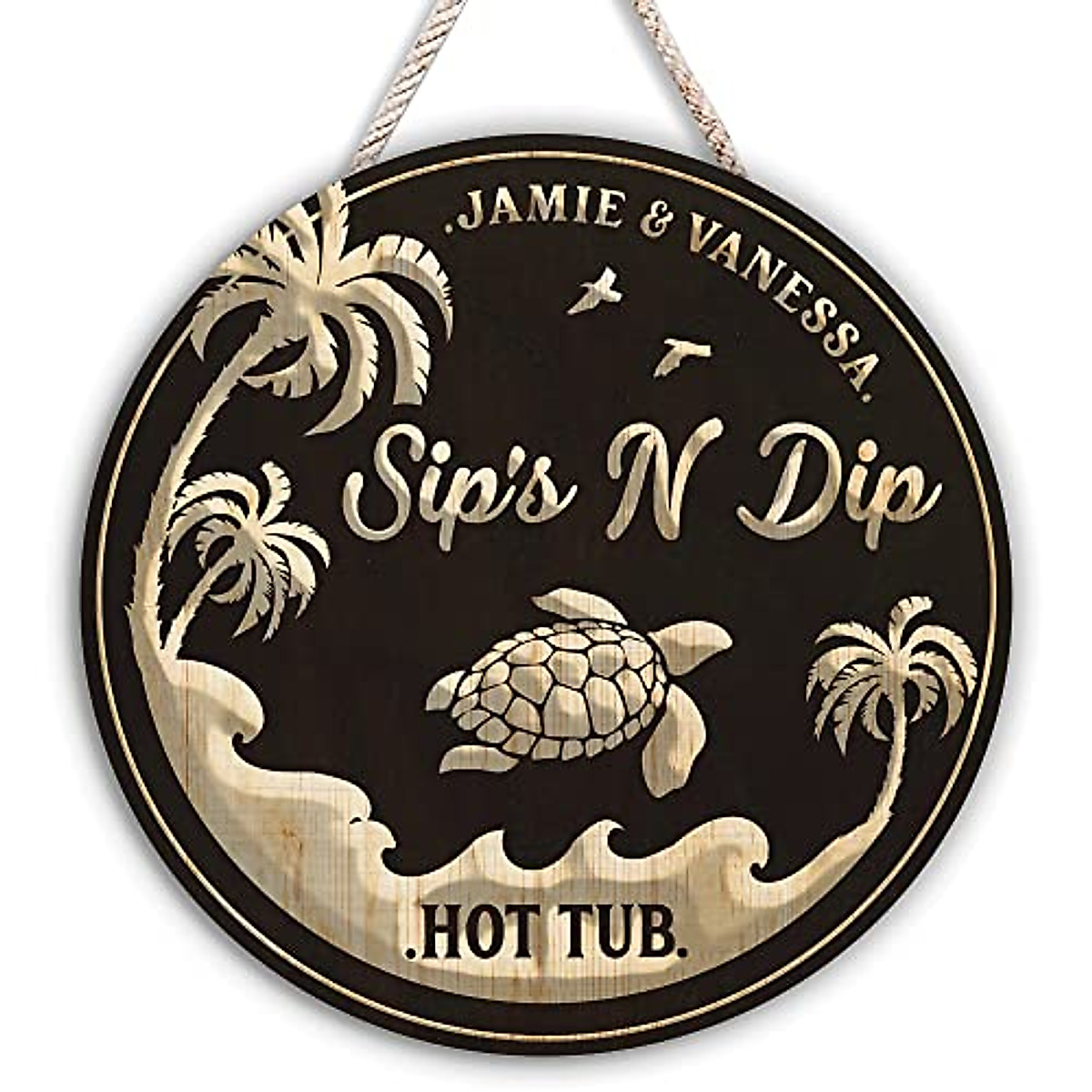 Hyturtle Custom Hot Tub Wooden Sign 8' 12' 18', Personalized Hot Tub Sign, Hot Tub Decor, Jacuzzi Signs, Custom, Pool Sign, Lake Sign, Custom Hot Tub Sign, Turtle Sign.