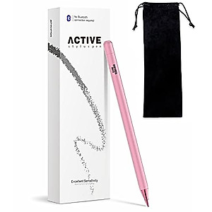 iPad Stylus, iPhone Stylus, Rechargeable Stylus Pen,1.4mm Fine Tip for Drawing and Writing, Compatible iPad Pro/iPhone and iPad/iPad Mini/iPad Air(Pink)