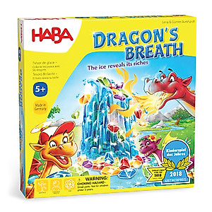 HABA Dragon's Breath Board Game - Children's Game of The Year Winner | 2-4 Players | Games for 5 Year Olds & Up | Board Games for Family Night | Collecting Games for Kids