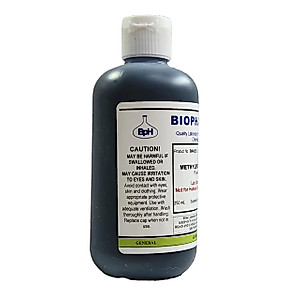 Methylene Blue 1% Aqueous Solution (for Lab Use Only — Not for Human Consumption) — 250 mL — Convenient Dispensing Cap