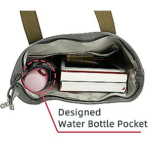 ACANICA Canvas Tote Bag for Women, Handbags Big Shopping Shoulder Bag with Pocket(green)