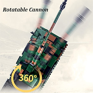 MEOA Germany Military Building Sets 1345pcs Panzerhaubitze 2000 Self-Propelled Cannon Building Blocks Bricks Stem Toys for Boys