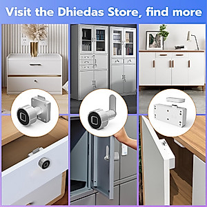 Cabinet Lock, Dhiedas RFID Hidden Smart Cabinet Lock Bluetooth Electronic Cabinet Lock DIY Child Safety Lock for Liquor Cabinet Drawer Locker Cupboard Concealment Furniture