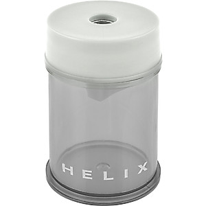 Maped Helix USA - Helix Canister 1 Hole Pencil Sharpener - Standard Pencil Compatibility - Durable Steel Blade - Assorted Colors