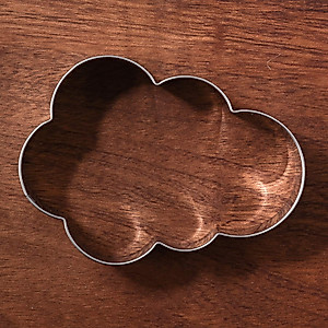 LILIAO Cloud Cookie Cutter - 3.6 x 2.6 inches - Stainless Steel