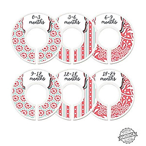 Modish Labels Baby Clothes Size Dividers, Baby Closet Organizers, Size Dividers, Baby Closet Organizers, Closet Dividers, Clothes Organizer, Nursery Décor, Girl, Flowers, Shabby Chic (Baby)