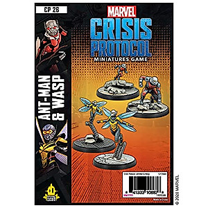 Marvel Crisis Protocol Ant-Man and Wasp CHARACTER PACK | Miniatures Battle Game | Strategy Game for Adults and Teens | Ages 14+ | 2 Players | Avg. Playtime 90 Minutes | Made by Atomic Mass Games