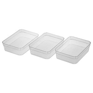 Sterilite 13578608 Large Storage Trays 3 per Pack - Case of 8