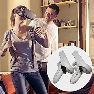VR Controllers Gun Mould Case, Pull Handle for VR Controller, VR Controller Sturdy Shooting Handle Holder, VR Game Grips Accessories for Oculus Controllers（VR Controller Not Include）