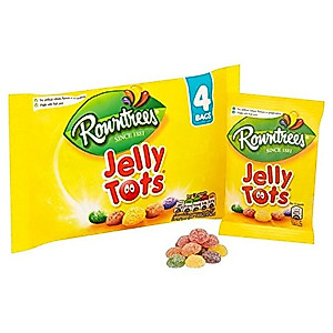 Rowntree's Jelly Tots Multipack 4 x 28g - Pack of 6