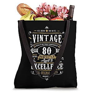 Vintage 80th Birthday Gift for Men Grandpa 80 Year Old 1942 Tote Bag