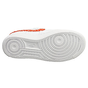 Nike Women's Air Force 1 Low Shoe, White/Rush Orange-white, 6