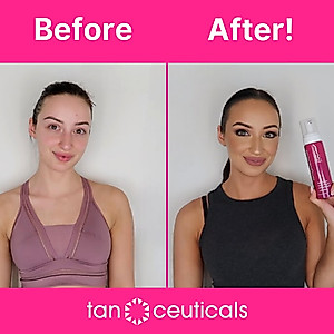 Tanceuticals CC Self Tanning Body Mousse - Ultra Dark Self Tanner - Healthy Ingredients & Fresh Coconut Scent Give Instant, Natural-Looking & Long-Lasting Sunless Tan - 6.7 oz (Ultra Dark)