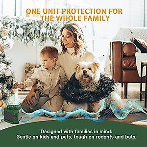 Rodent Repellent Ultrasonic Plug-in Mouse Deterrent Rat Repellent for House Squirrel Repller Bat Removal Attic Garage RV Barn