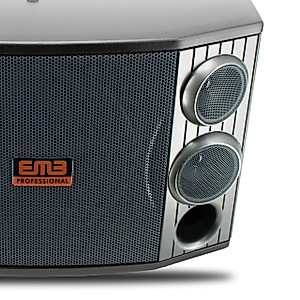 EMB KTV800 800W 10" 3-Way Karaoke Speaker KTV with Bass Reflex | Type Bass Refiex Type: System 3-Way, 5 Speakers | Tweeters/squawkers Set on Both Sides - (2 Speakers)