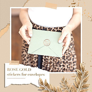 500 Pcs You're Invited Seals Stickers for Wedding Invitations Wedding Stickers for Envelopes Rose Gold Envelope Seals Envelope Stickers DIY Handmade Wedding Labels, 1.3 Inches