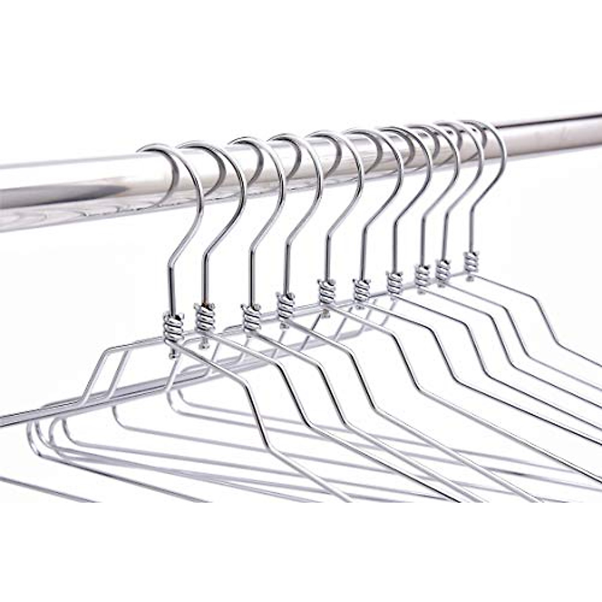 16" Quality Metal Hangers, 30-Pack, Swivel Hook, Stainless Steel Heavy Duty Wire Clothes Hangers, Heavy-Duty Clothes, Jacket, Shirt, Pants, Suit Hangers (30, 16" inch)