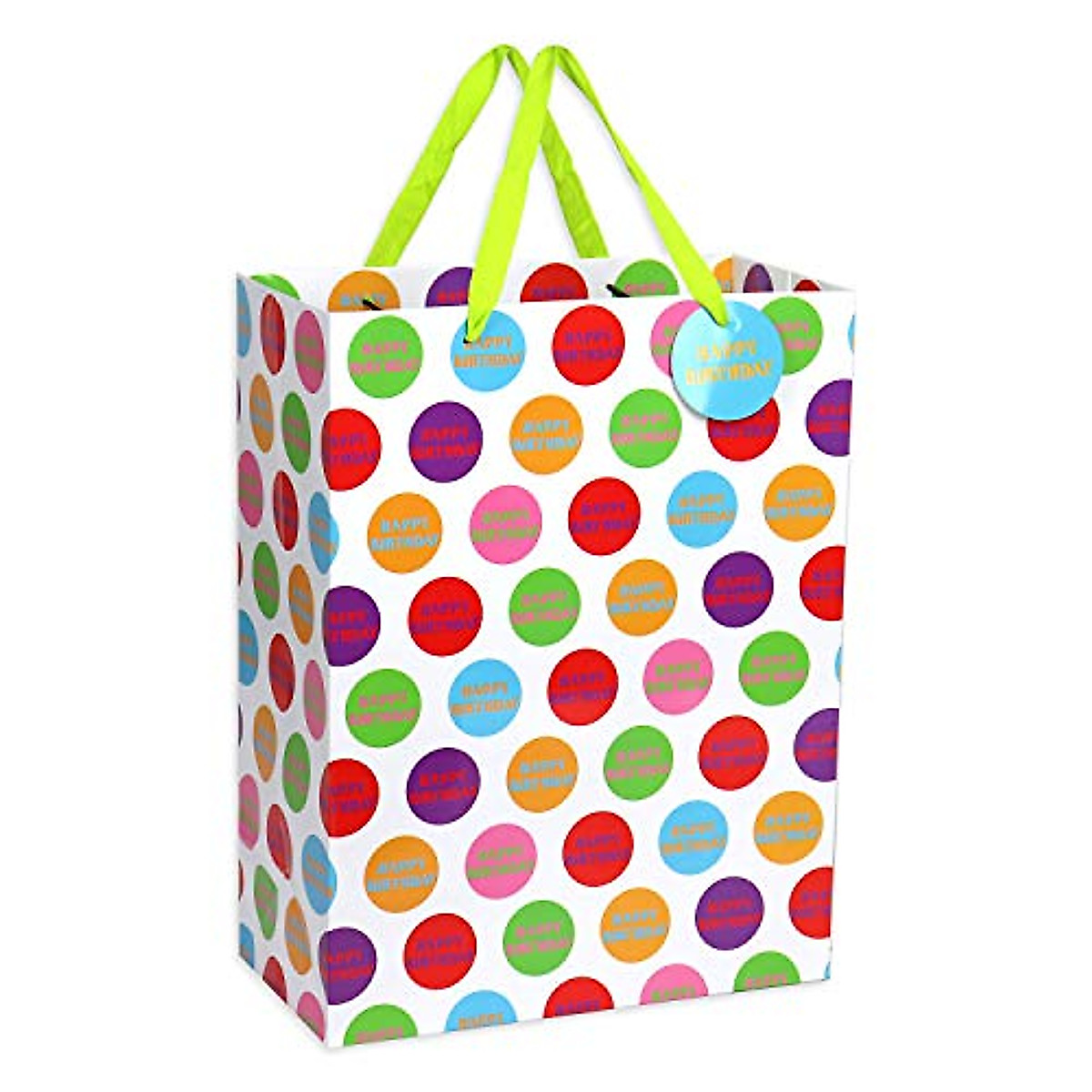 12 Pcs Birthday Gift Bags, Large, Medium and Small Gift Bags Assortment for Boys, Girls, Women, Men (Assorted Sizes)