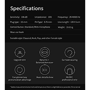 KZ ZST 1BA 1DD in Ear Earphone Clear HiFi Monitor Earbuds Wired Sport Gaming Earphone for Musician Singer Audiophile